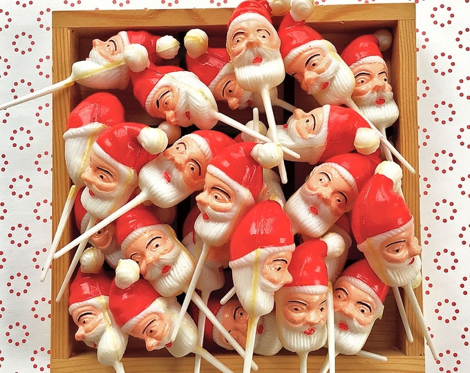 Vintage Santa Cake Picks (4), Christmas Collectible Hong Kong, 1960s - Etsy
