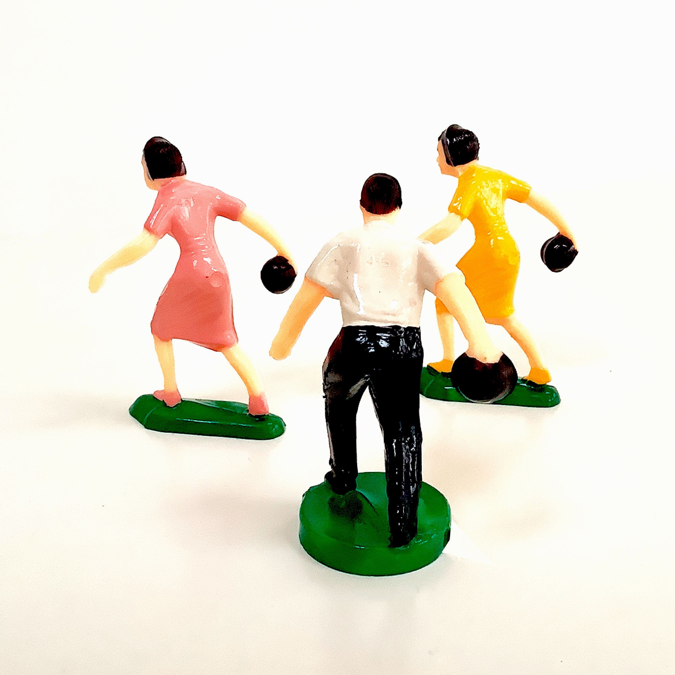 Bowler Man and Woman Bowling Cake Toppers Vintage Miniatures - Etsy UK