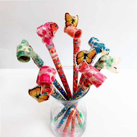 Vintage Party Blowers With Butterfly Ends Set of 4 Party | Etsy