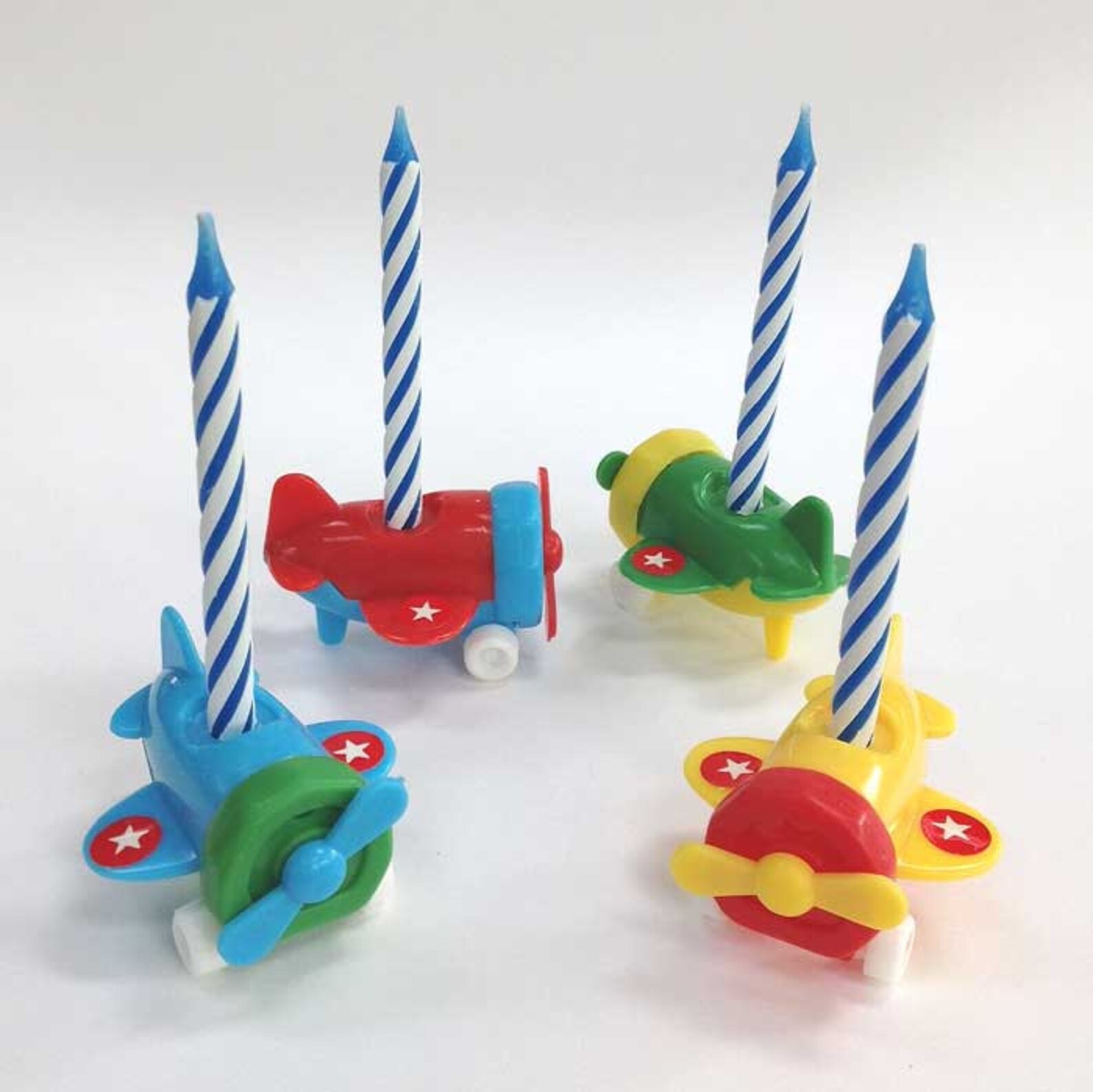 Airplane Candle Holders Plane Cake Toppers Pilot Birthday - Etsy