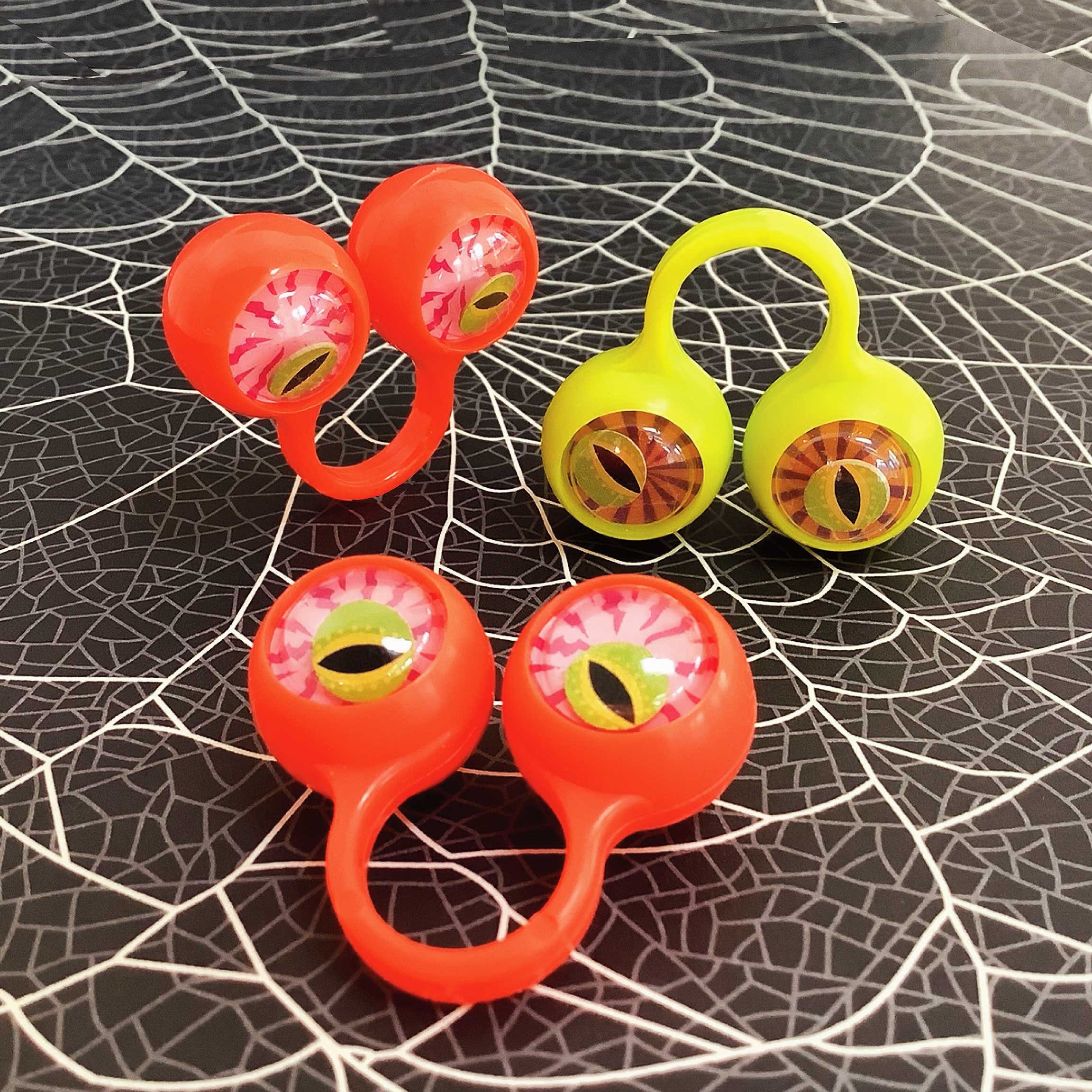 Scary Googly Eye Cupcake Rings 5 Eyeball Rings Wiggly Eye | Etsy