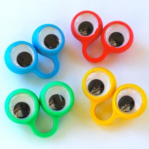 Large Googly Eye Rings 5, Eyeball Rings, Finger Monster Rings, Finger ...