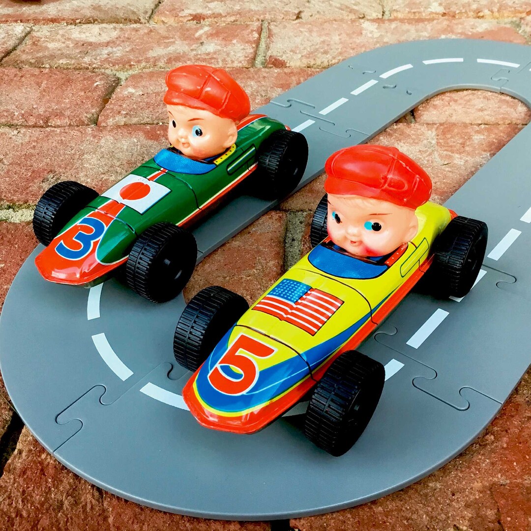 Vintage Race Car Tin Toy Litho Le Mans Racer Car Party - Etsy