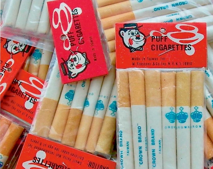Puff Cigarettes Fake Toy Cigarettes Gag Gift Collectible - Etsy