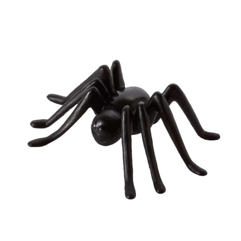 3-D Spiders (set of 12), Large Plastic Cupcake Toppers, Halloween Decor ...