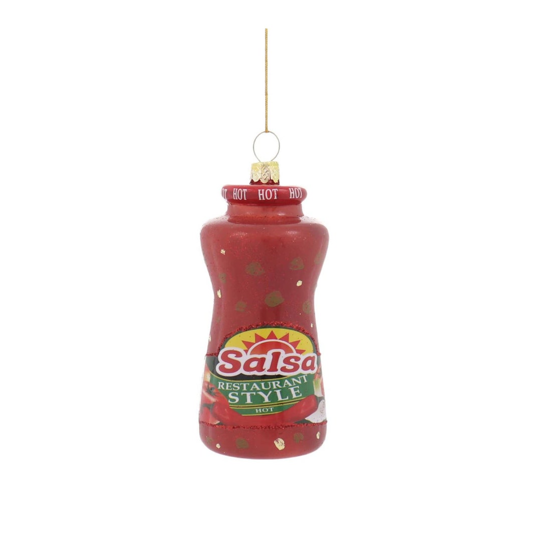 Hot Salsa Glass Ornament, Spicy Chili Peppers - Etsy