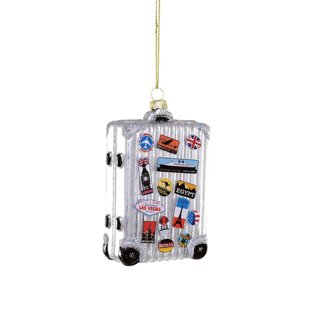 Jet Setter Suitcase Ornament, Cody Foster & Co - Etsy