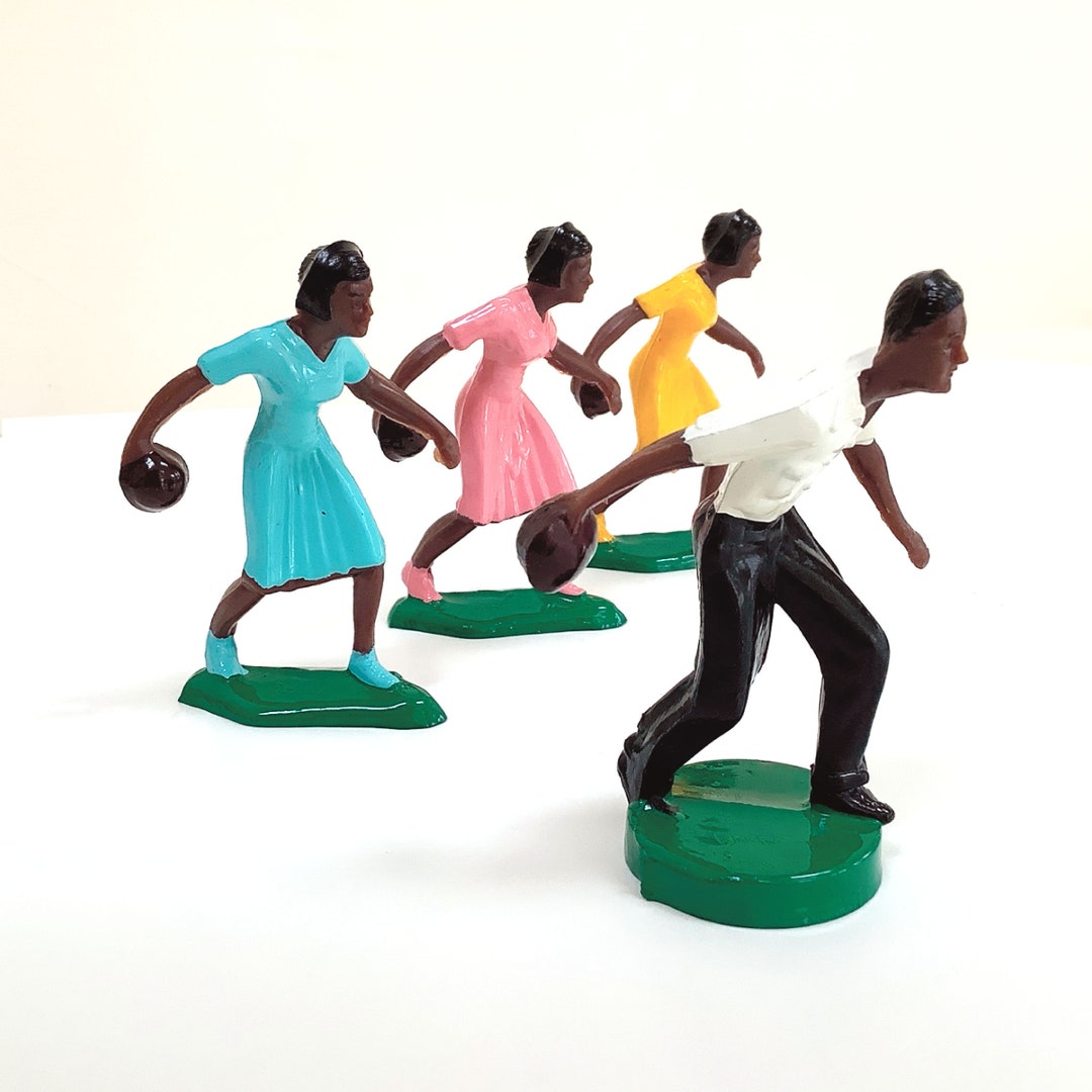 Bowler Man and Woman African American Bowling Cake Toppers - Etsy