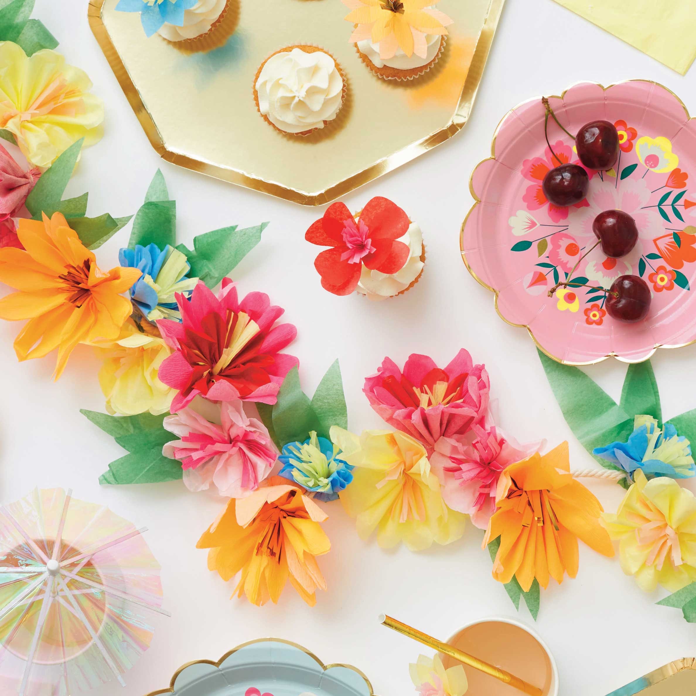 Giant Paper Flower Garland Meri Meri at James Vanhorn blog