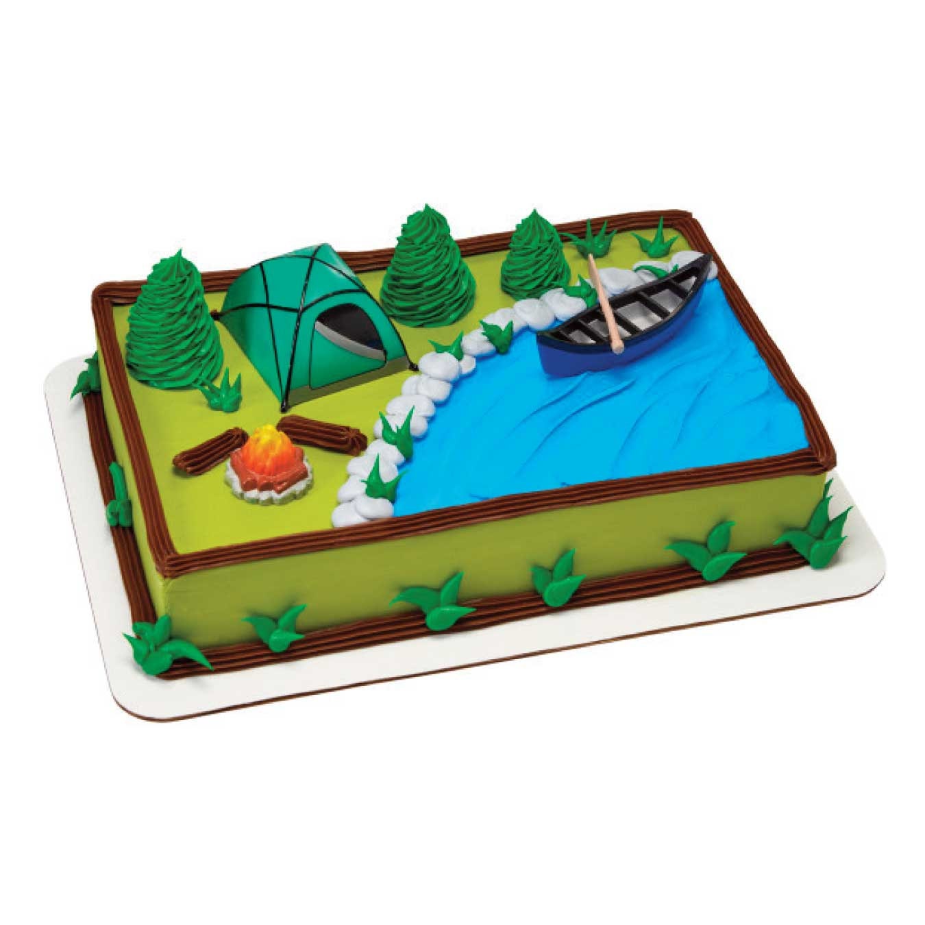 Camping Cake Topper 4 Pieces Tent Canoe Oar Campfire - Etsy