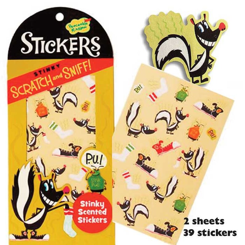 Smelly Stickers Stinky Scratch and Sniff Stickers - Etsy