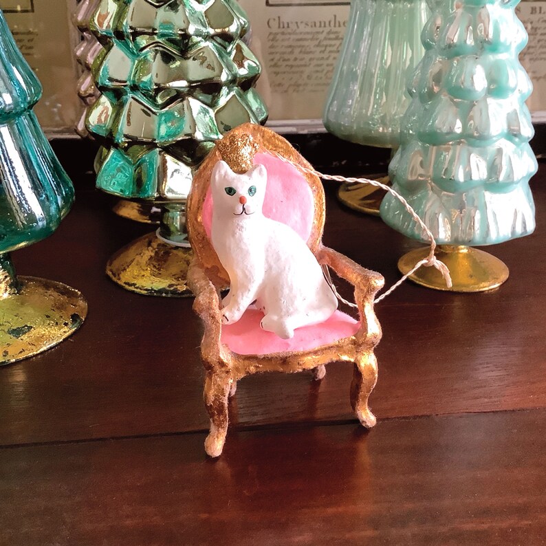 Kitten Queen Ornament Cat With Crown Cody Foster - Etsy