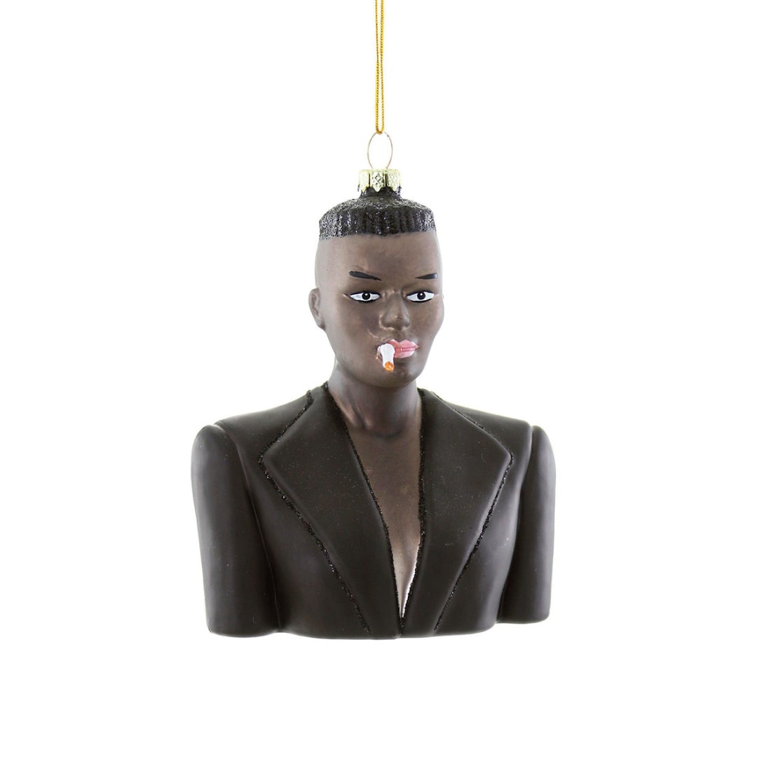 Grace Jones Glass Ornament, Pop Culture Gift - Etsy
