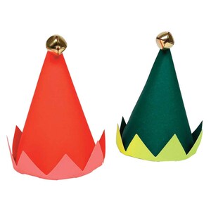 Mini Elf Party Hats Set of 8 Jingle Bell Christmas Hat - Etsy