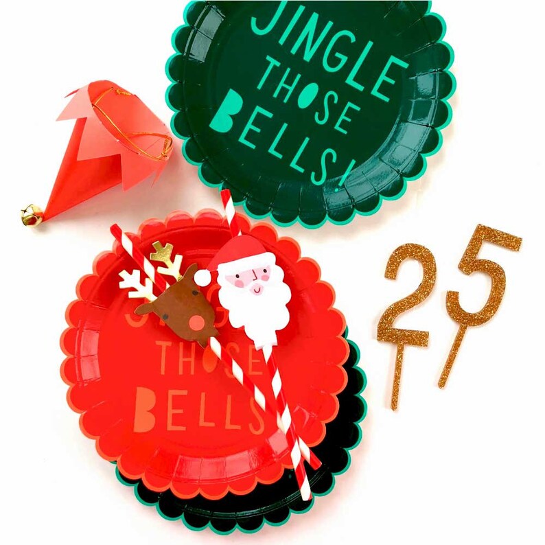 Mini Elf Party Hats Set of 8 Jingle Bell Christmas Hat - Etsy