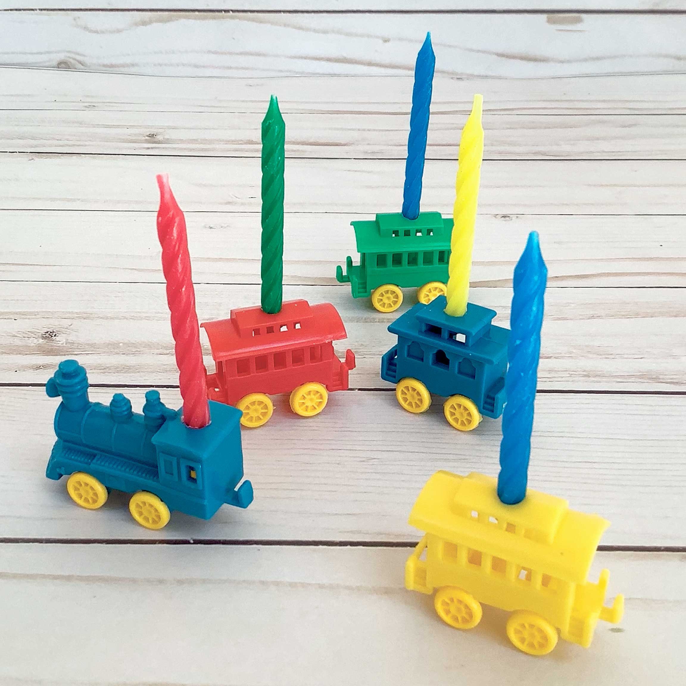 Train Candle Holders Plastic Train Candle holder Birthday | Etsy