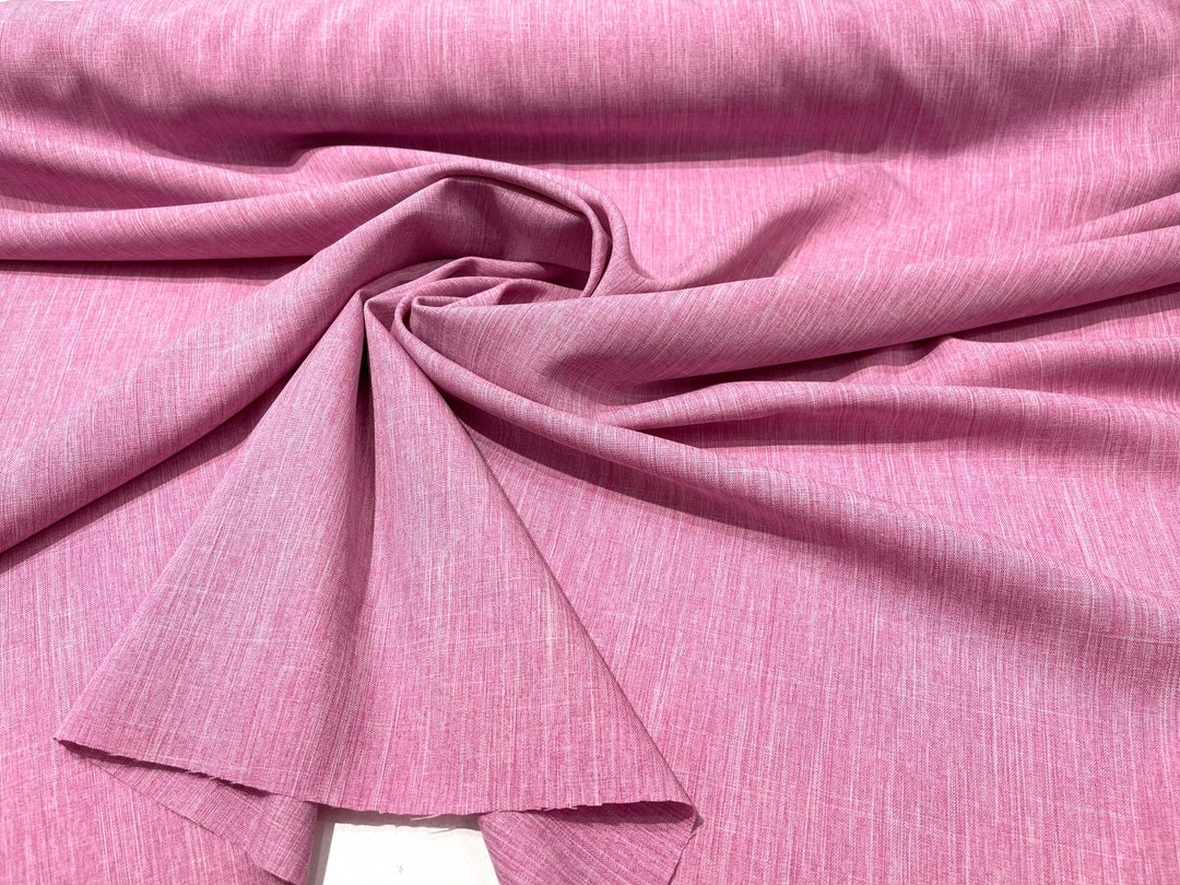 Pink Two-tone Melange Poplin 58” Wide/ Polyester Poplin Fabric. - Etsy