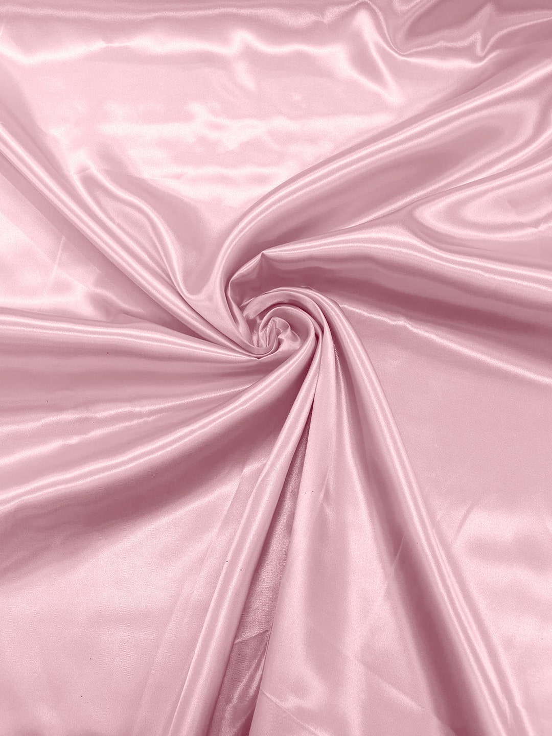 Pink - Shiny Charmeuse Satin Fabric for Wedding Dress/crafts Costumes ...