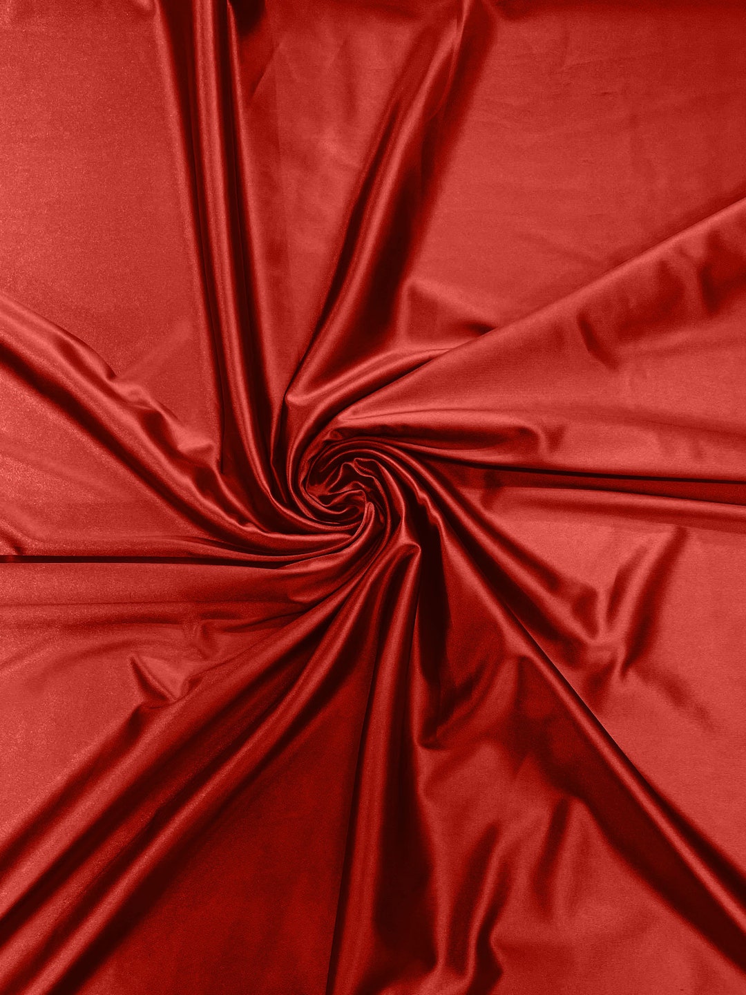 Red Heavy Shiny Satin Stretch Spandex Fabric | 58 Inches Wide for Prom ...