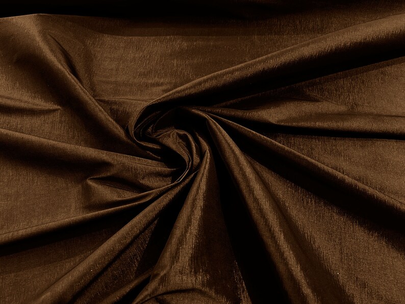 Brown 58" Wide Medium Weight Stretch Two Tone Taffeta Fabric, Stretch ...