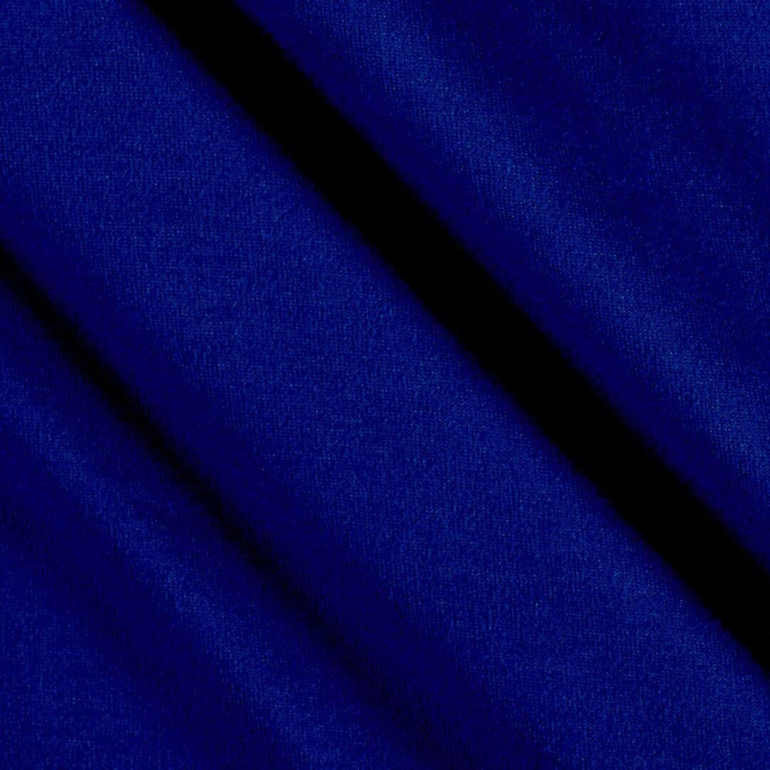 Royal Blue 59/60" Wide 100% Polyester Wrinkle Free Stretch Double Knit ...
