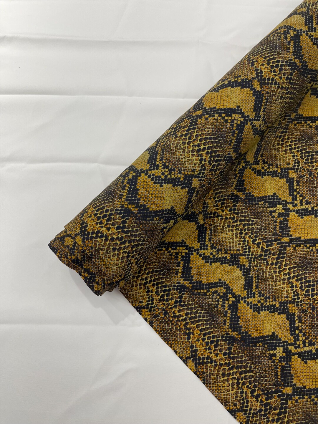 Brown/black Python Snake Print on a 4 Way Stretch Nylon Spandex/58 ...