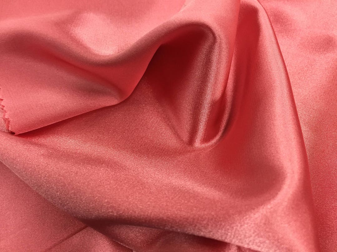 Coral 58 Inch 2 Way Stretch Charmeuse Satin-super Soft Silky Satin ...