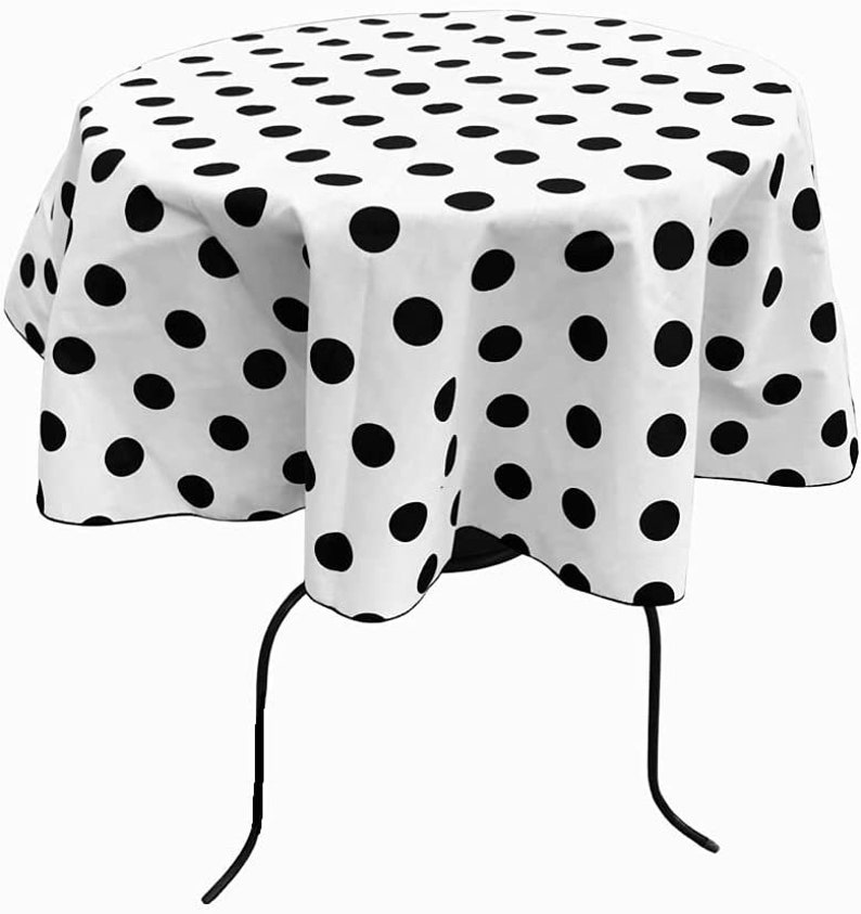 New Creations Fabric & Foam Inc, Round Poly Cotton Print Tablecloth ...