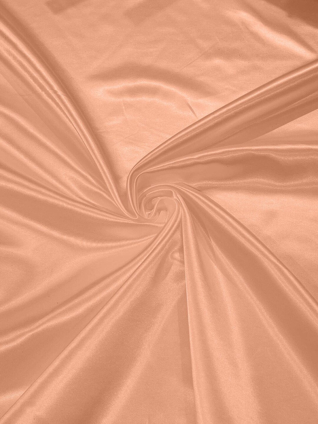 Peach Heavy Shiny Bridal Satin Fabric for Wedding Dress, 60" Inches ...