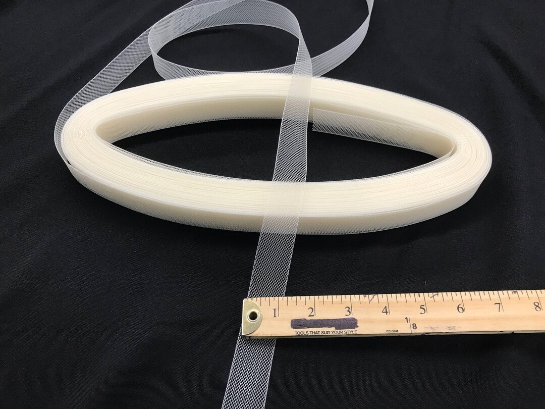 10 Yards-1 Inch Ivory Crinoline Horsehair Braid Trim-wedding-bridal ...