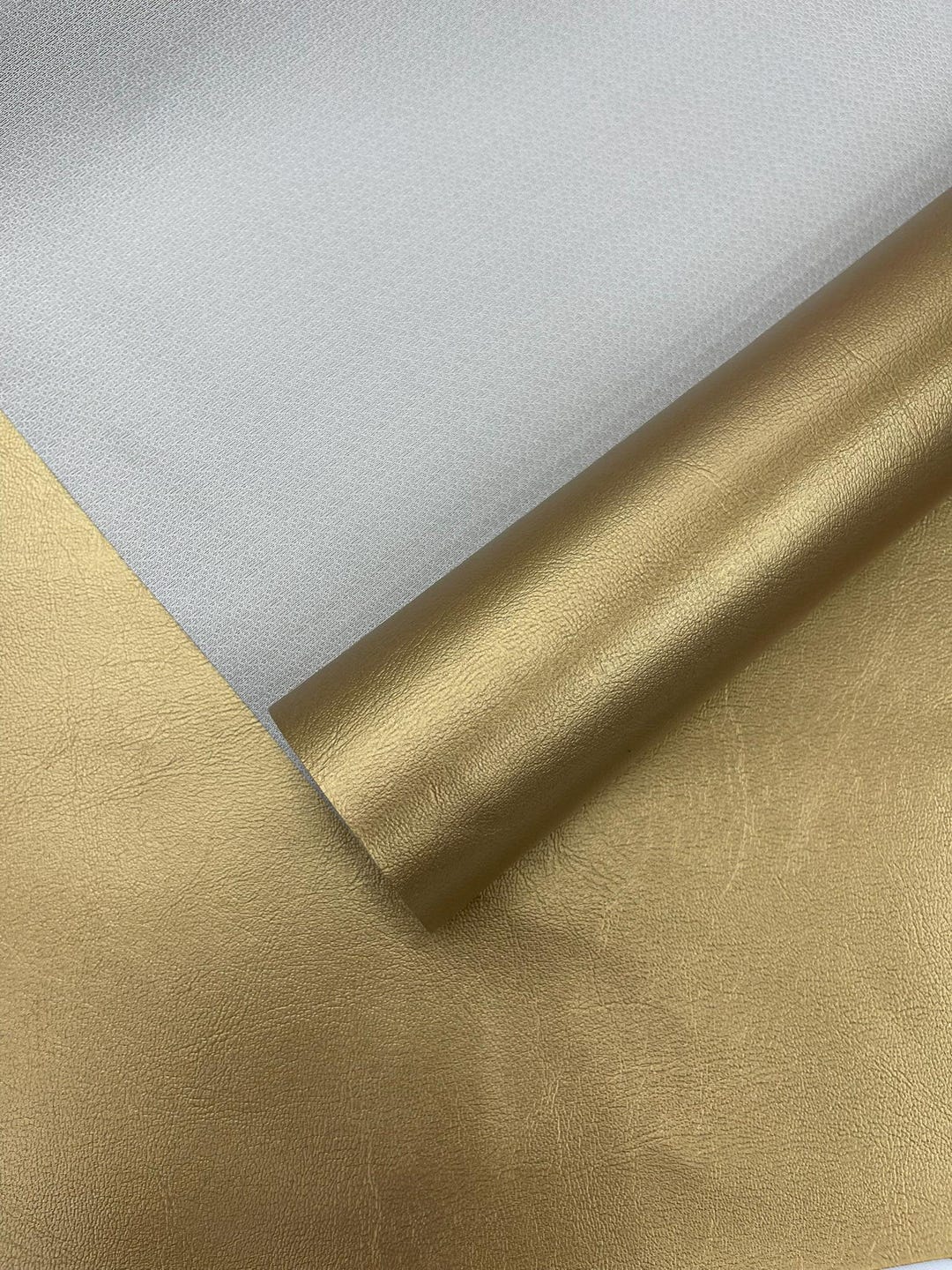 Metallic Gold Marine Vinyl Fabric Sold by the Yard/vinyl Fabric Faux ...