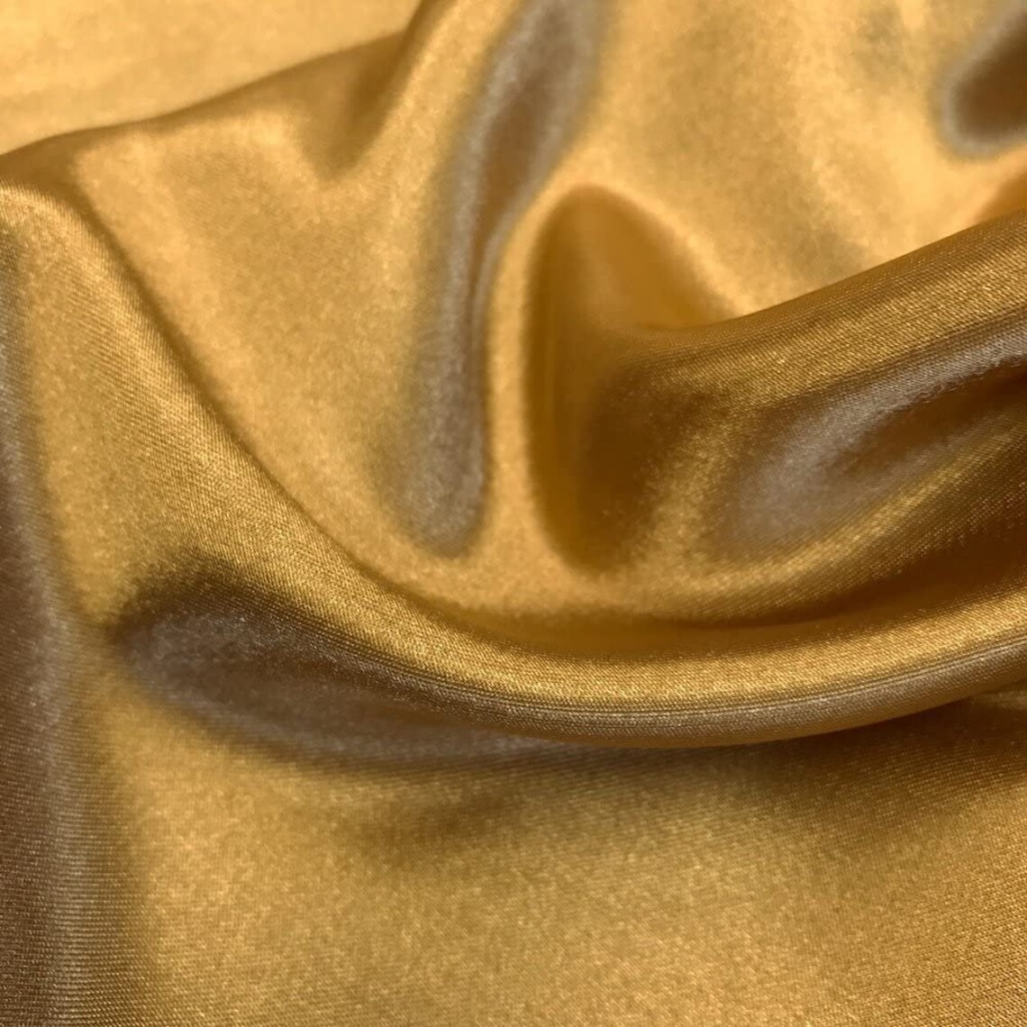 Mist Gold Charmeuse Bridal Solid Satin Fabric for Wedding - Etsy