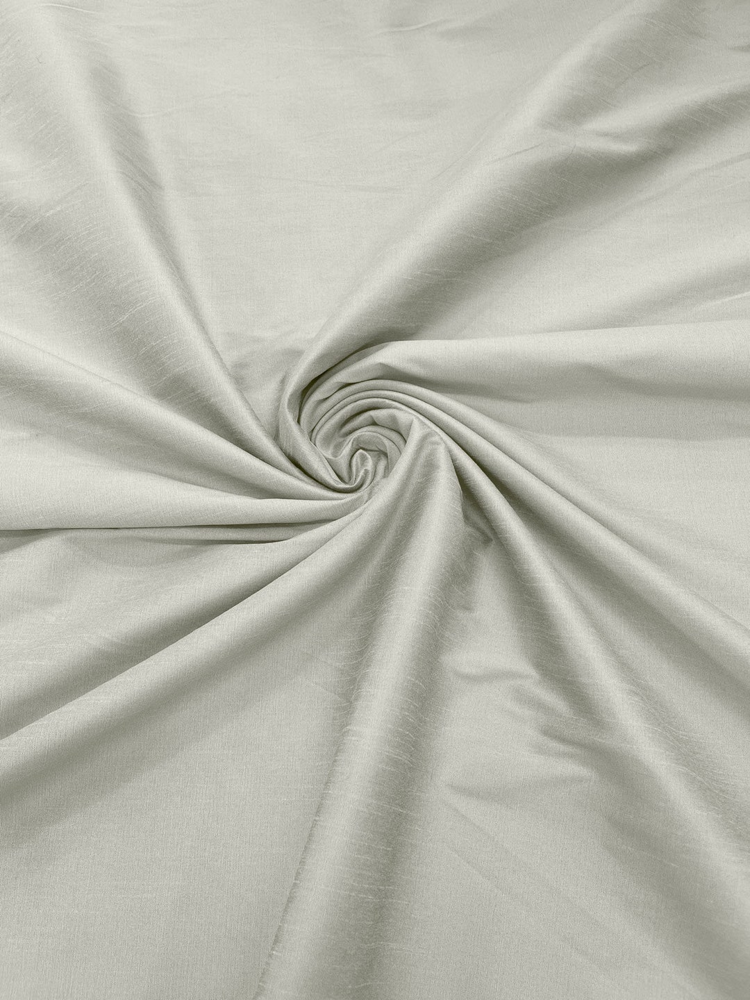 Off White Polyester Dupioni Faux Silk Fabric/ 55” Wide/wedding Fabric ...