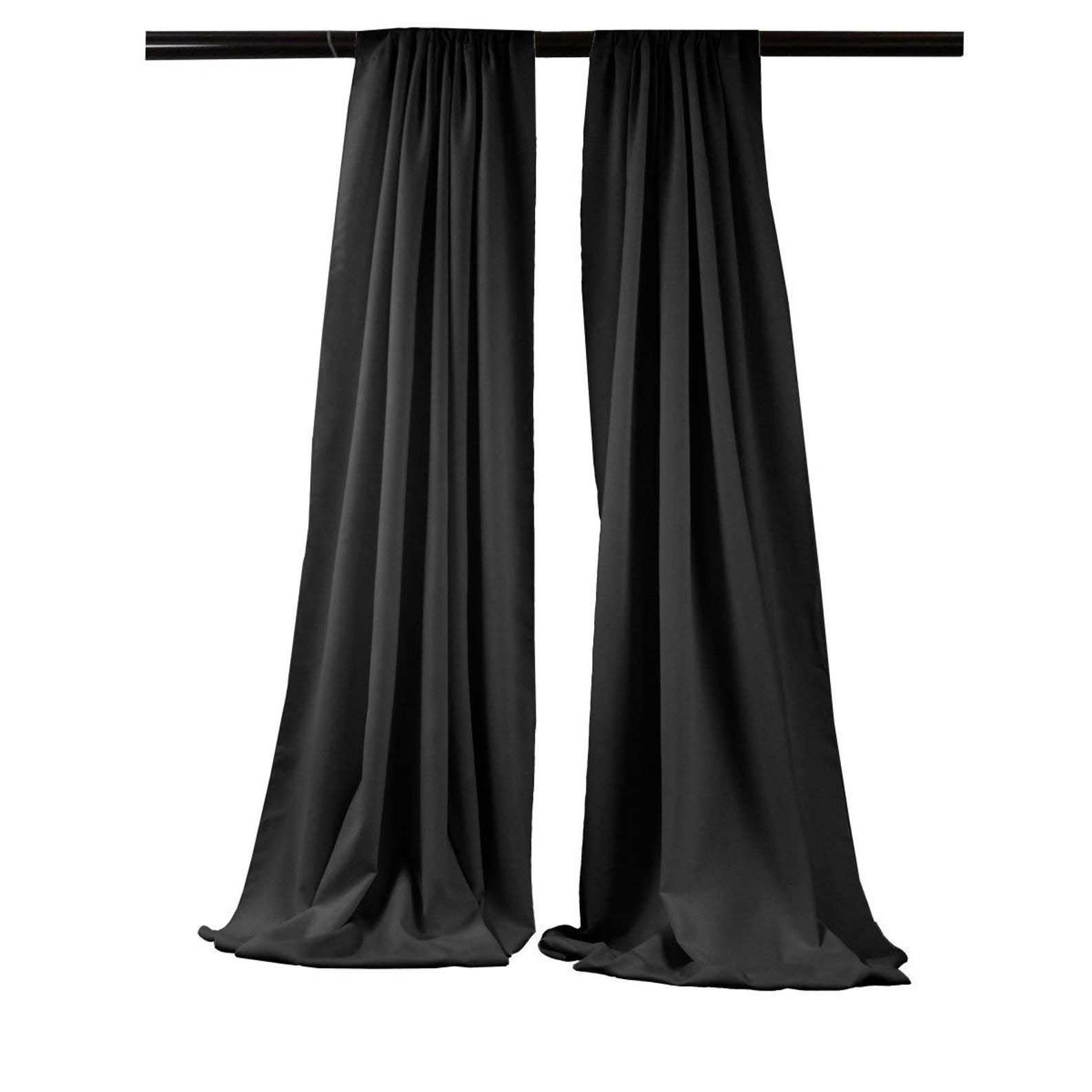Black 2 Panels Backdrop Drape All Sizes Available in - Etsy