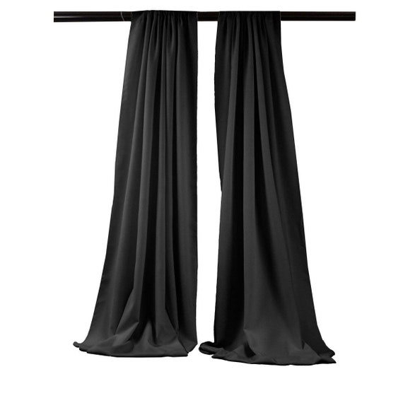 Black 2 Panels Backdrop Drape All Sizes Available in - Etsy
