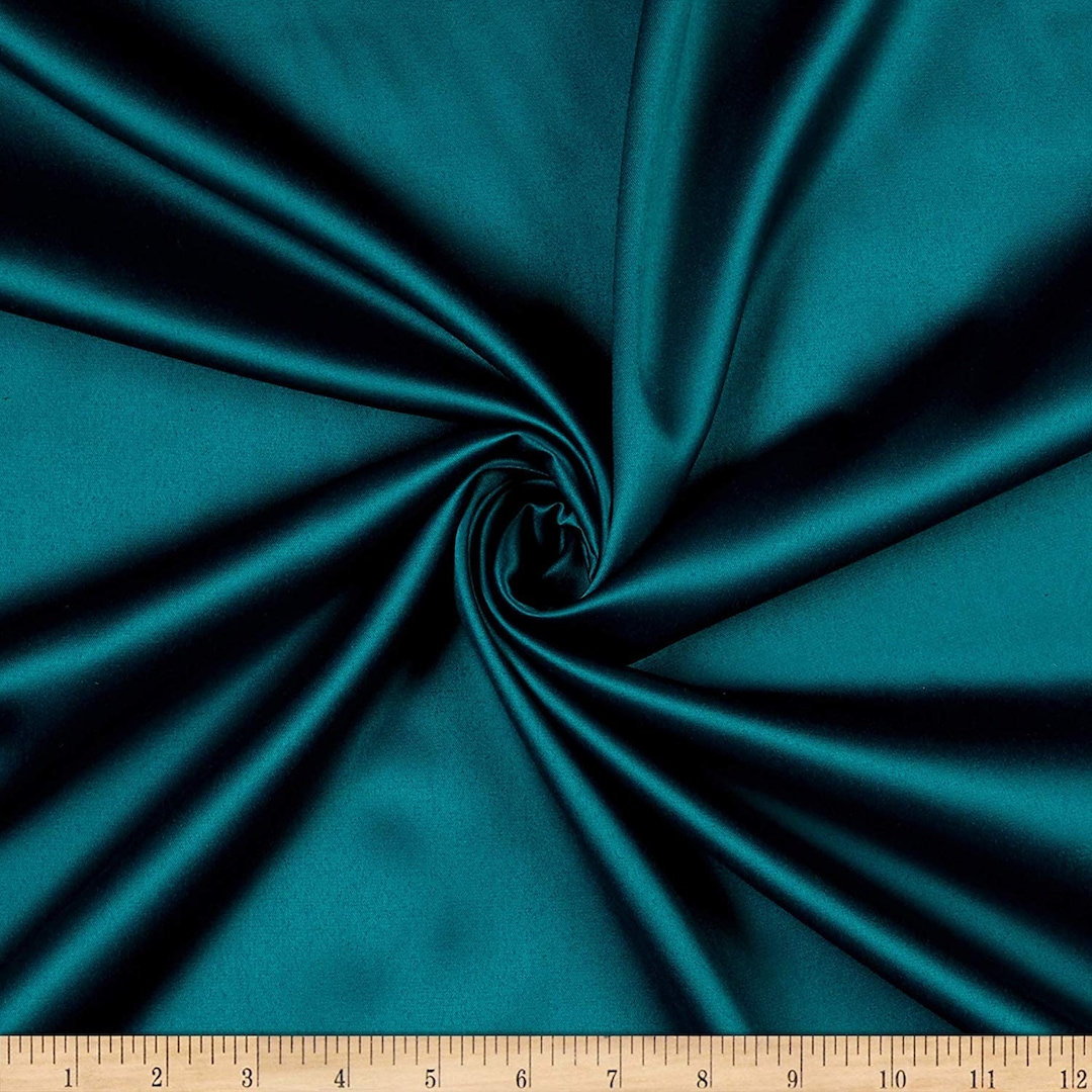 Teal 95 Percent Polyester 5% Spandex, 58 Inches Wide Matte Stretch L ...