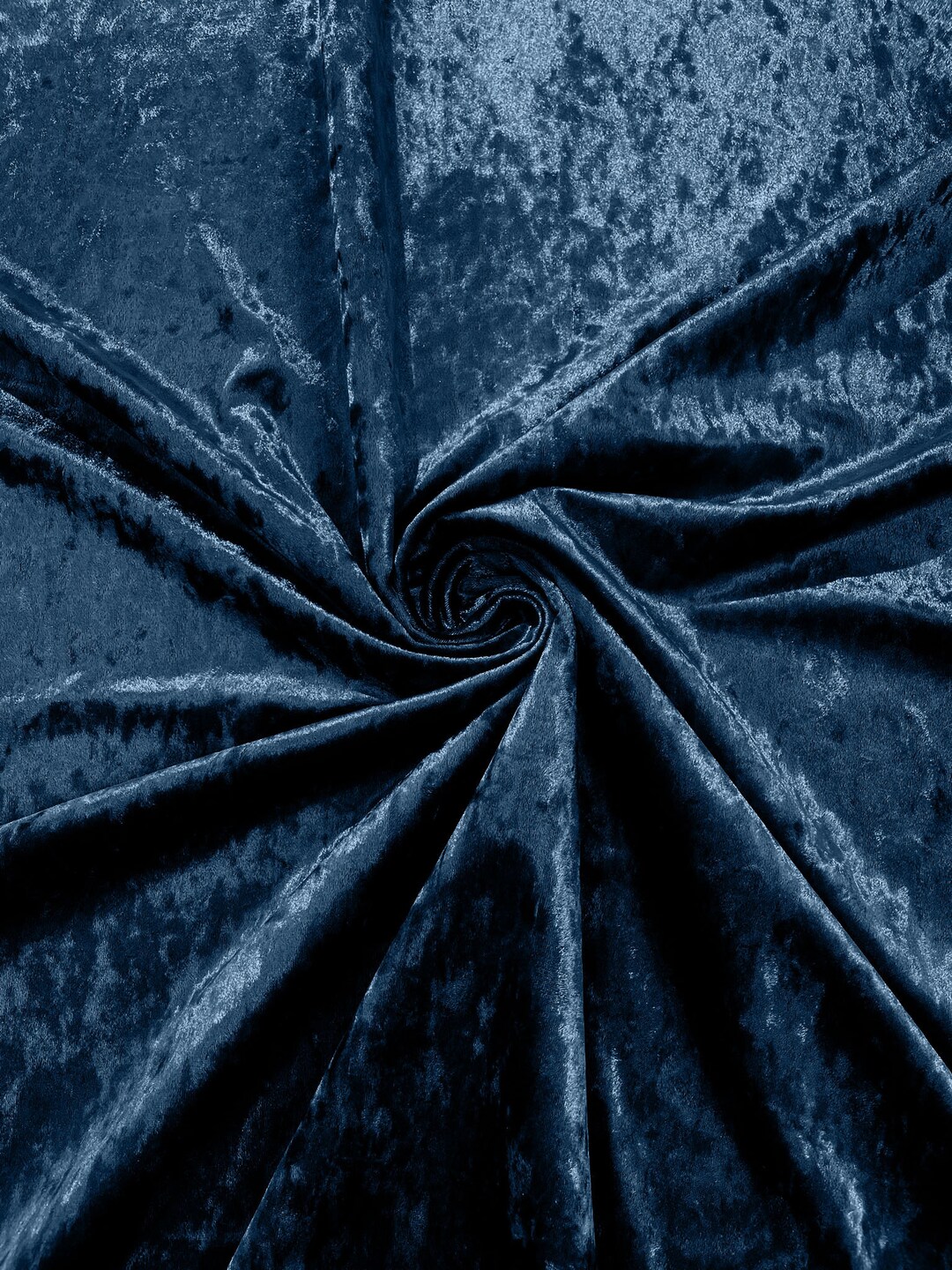 Coppen Blue 59" Wide Crushed Stretch Velvet Fabric Sold by the Yard. - Etsy