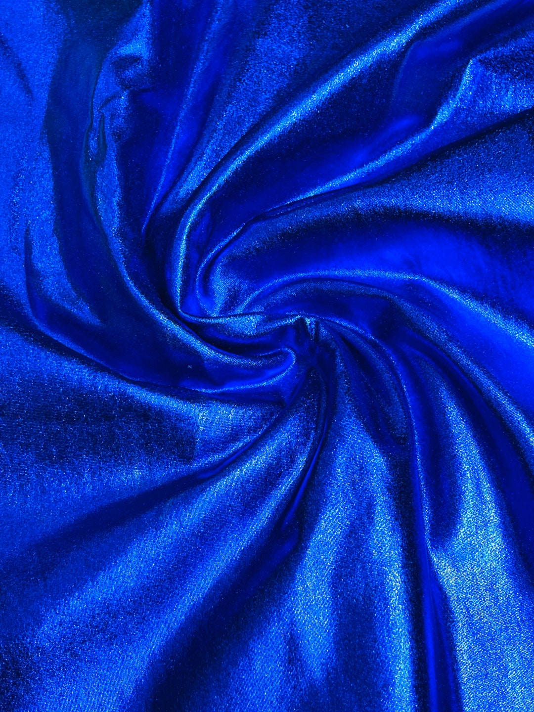 Royal Blue Metallic Foil Lame Spandex- Sold by the Yard. - Etsy