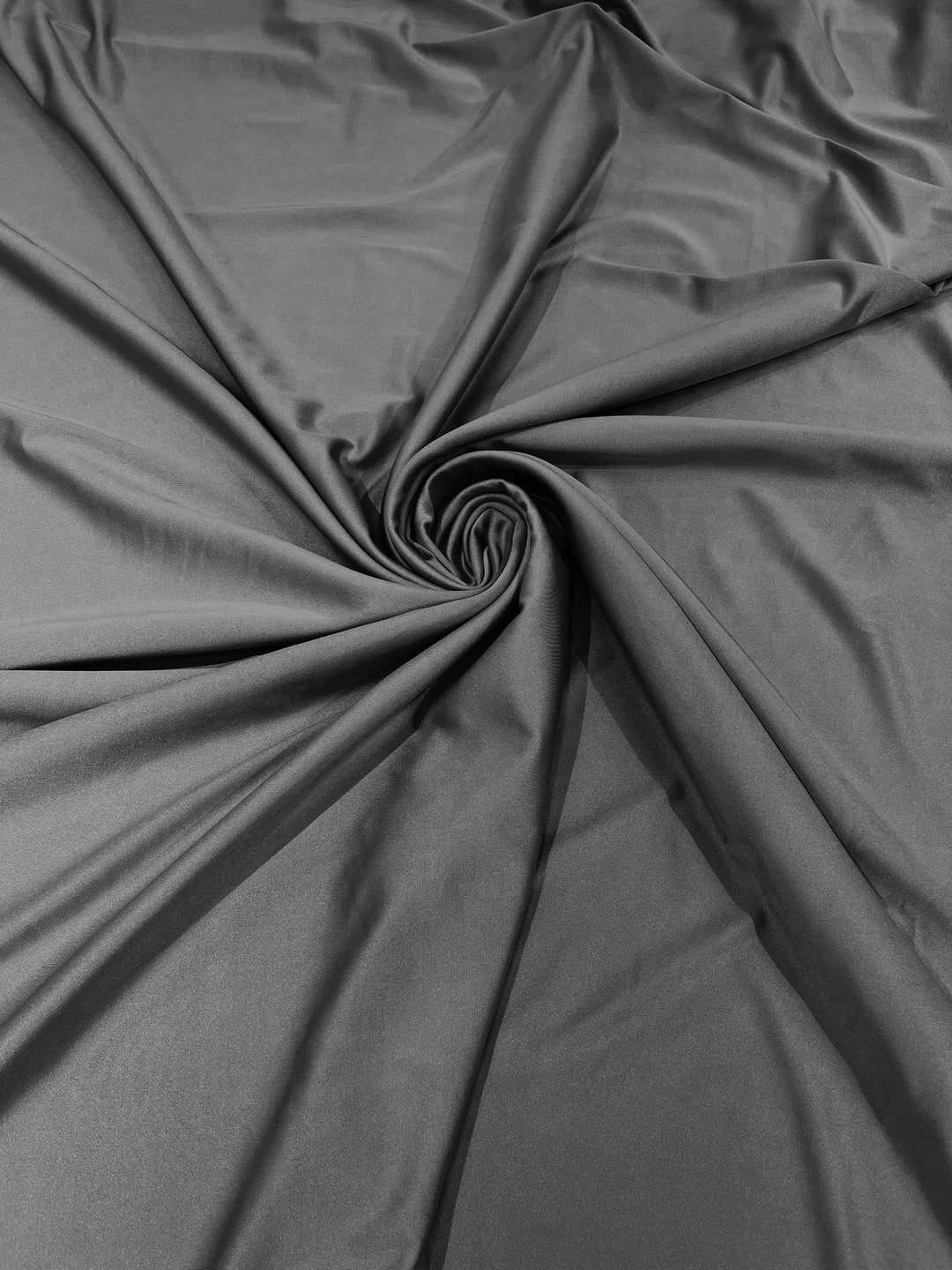 Gray Shiny Milliskin Nylon Spandex Fabric 4 Way Stretch 58" Wide Sold ...