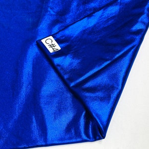 Royal Blue Metallic Foil Lame Spandex- Sold by the Yard. - Etsy