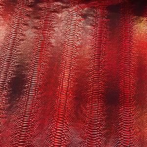 Red Iridescent Snake Skin Print on a 2 Way Stretch Nylon Spandex-skirts ...