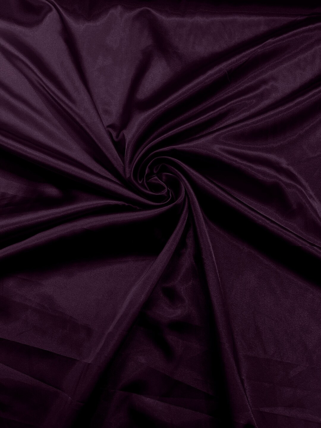 Plum Light Weight Silky Stretch Charmeuse Satin Fabric/60" Wide/cosplay ...