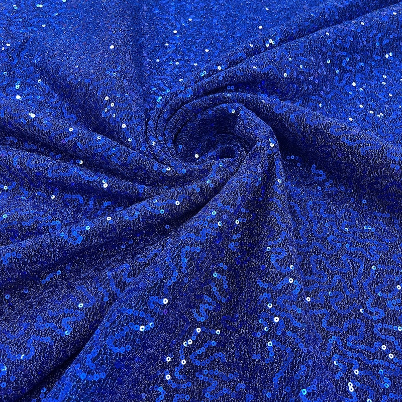Blue Lurex Fabric - Etsy