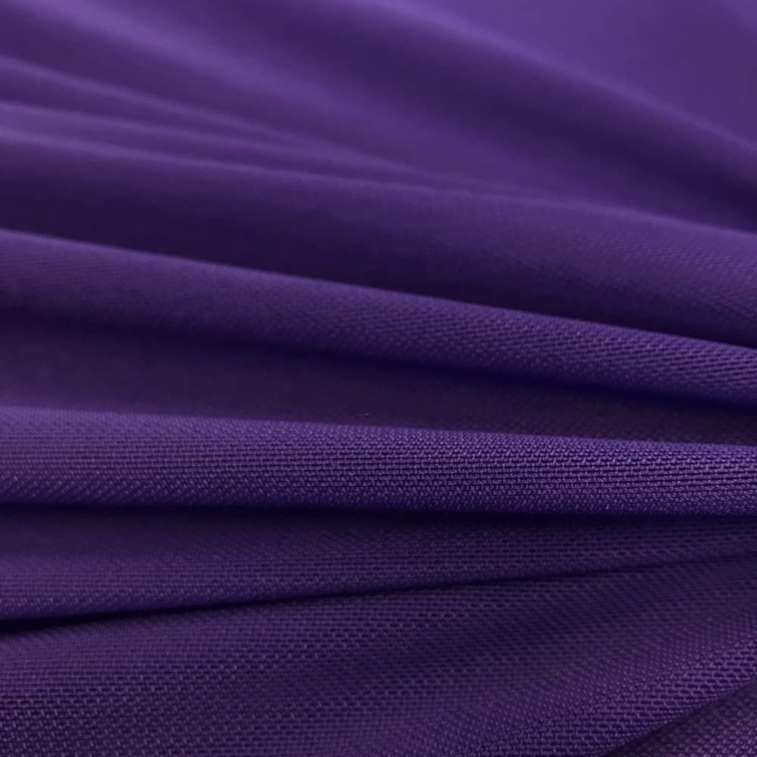 Purple 58/60" Wide Solid Stretch Power Mesh Fabric Nylon Spandex Sold ...