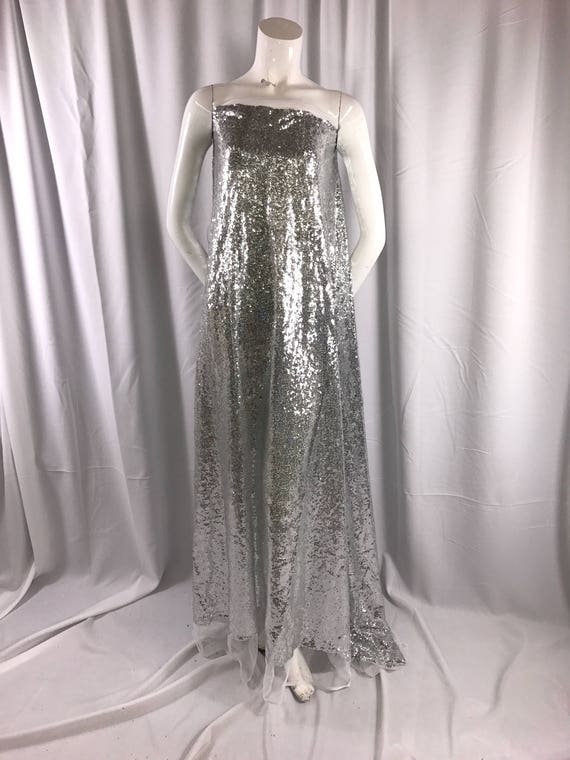 Silver Mermaid Fish Scales-mini Sequins Embroider on a 2 Way | Etsy