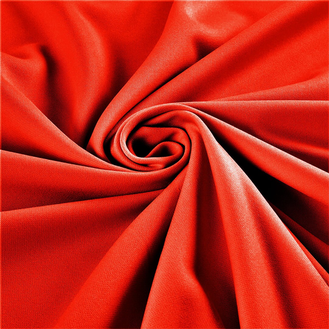 Red Stretch Techno Crepe Scuba Double Knit Fabric|58" Wide| Apparel ...