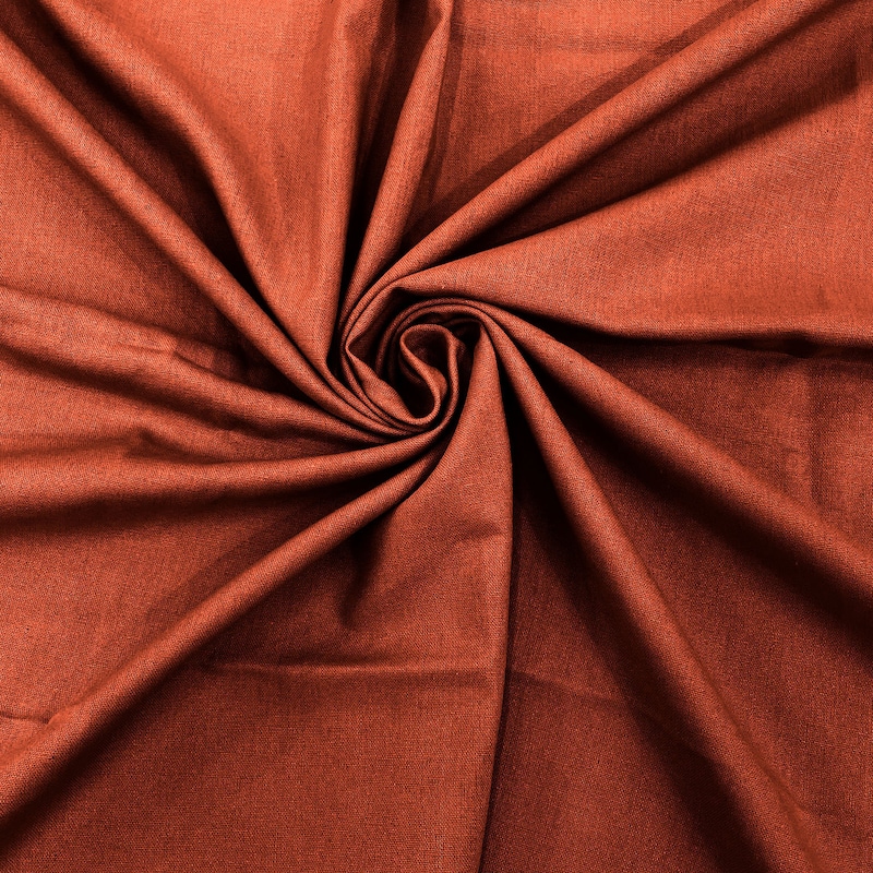 Orange Linen Fabric - Etsy