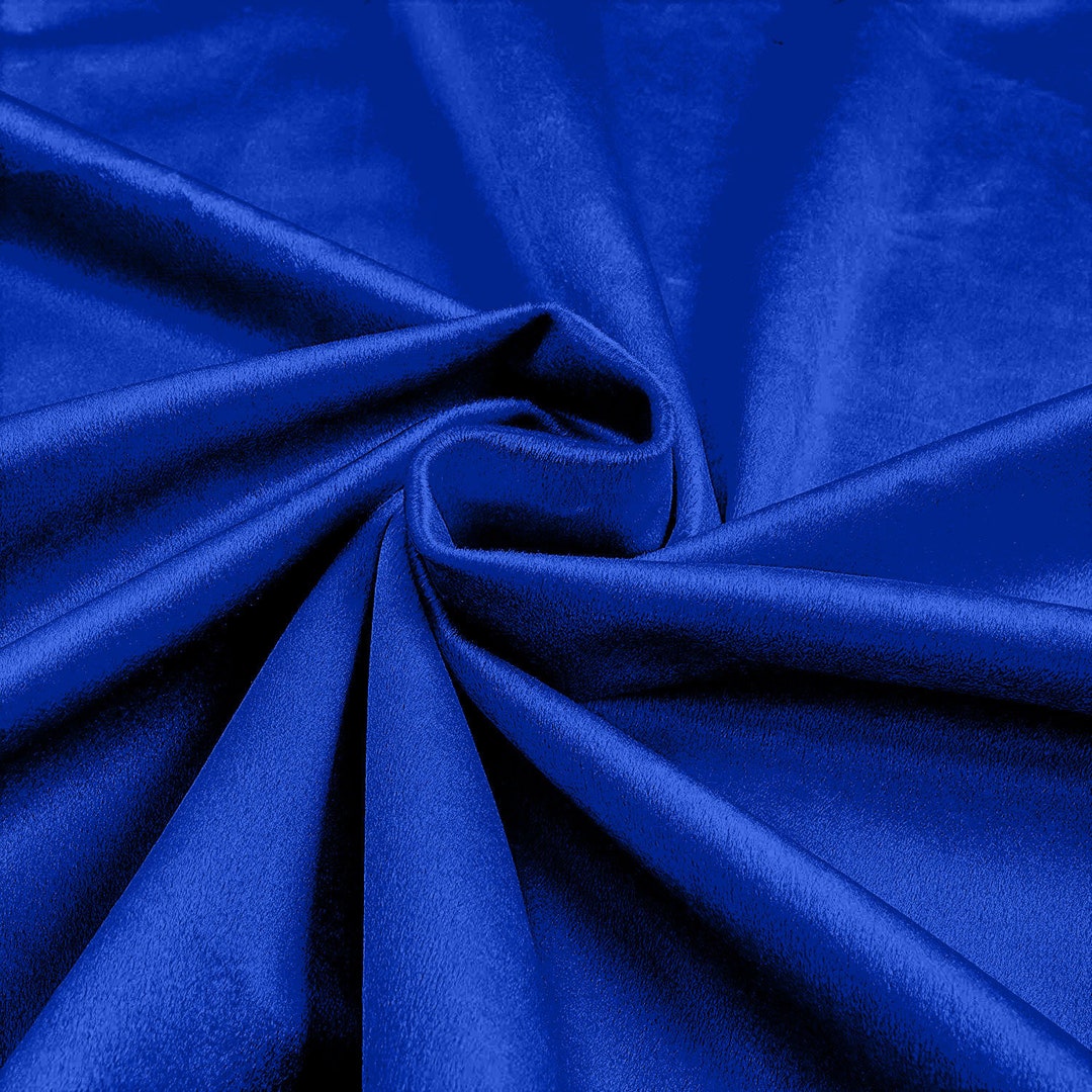 Royal Blue 58"/60inches Wide Royal Velvet Upholstery Fabric. Sold by ...