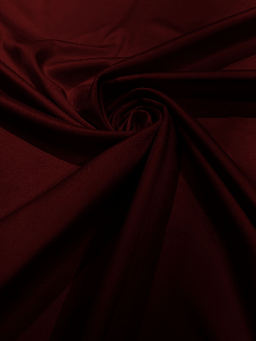 Burgundy - Matte L'amour Satin (peau De Soie) Duchess Fabric Bridesmaid ...