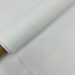 White Hard Net Tulle Crinoline Fabric/petticoat Fabric/54" Wide/stiff ...